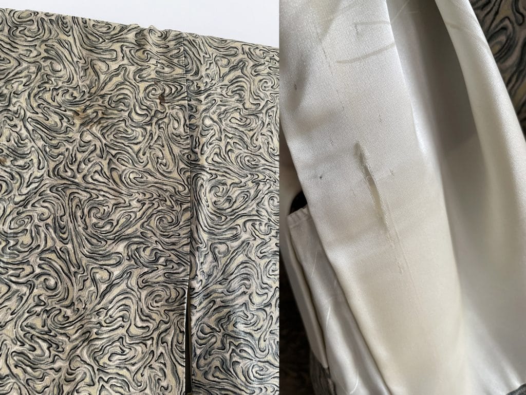 Uzumaki - silk Kimono jacket with beautiful printed pattern of swirling ...